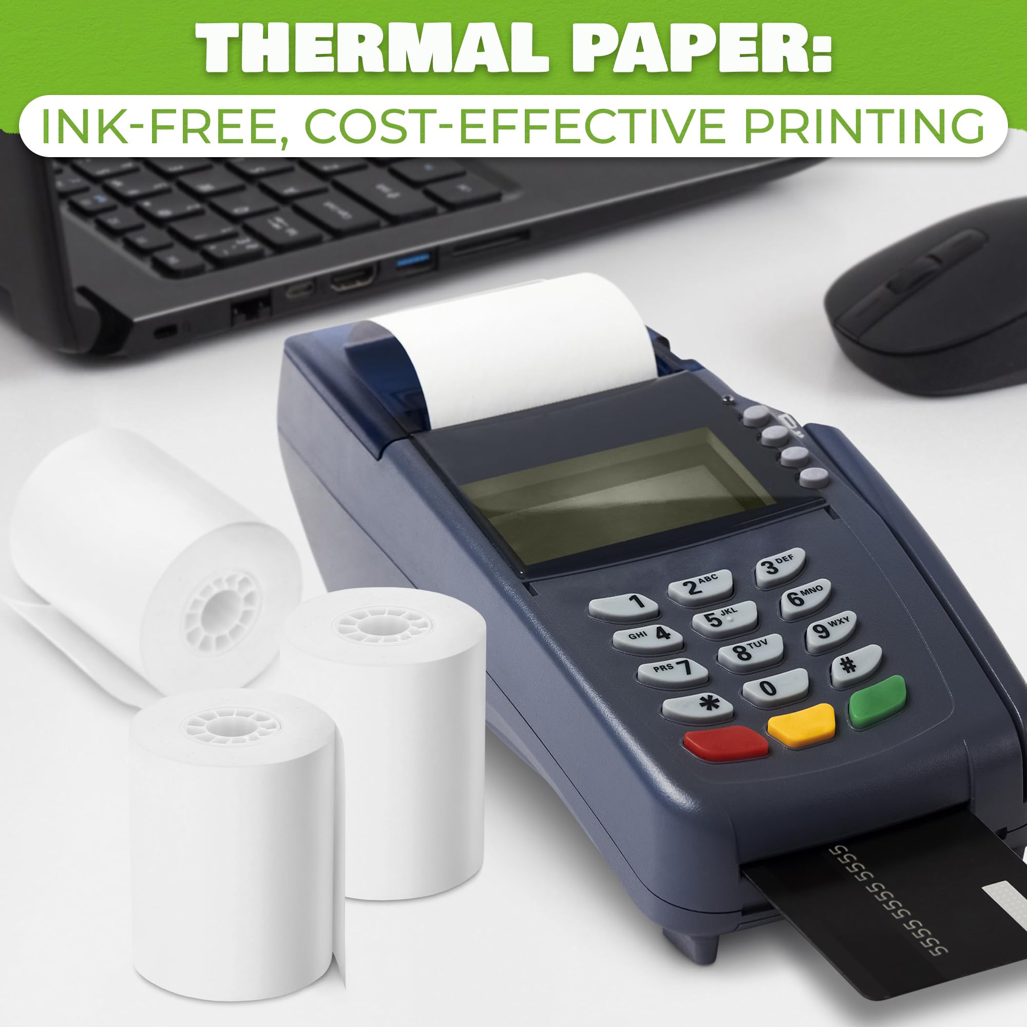 Calculator Tape 3 Pack - 35761 Adding Machine Tape 2 1/4 Inch x 85 ft ...