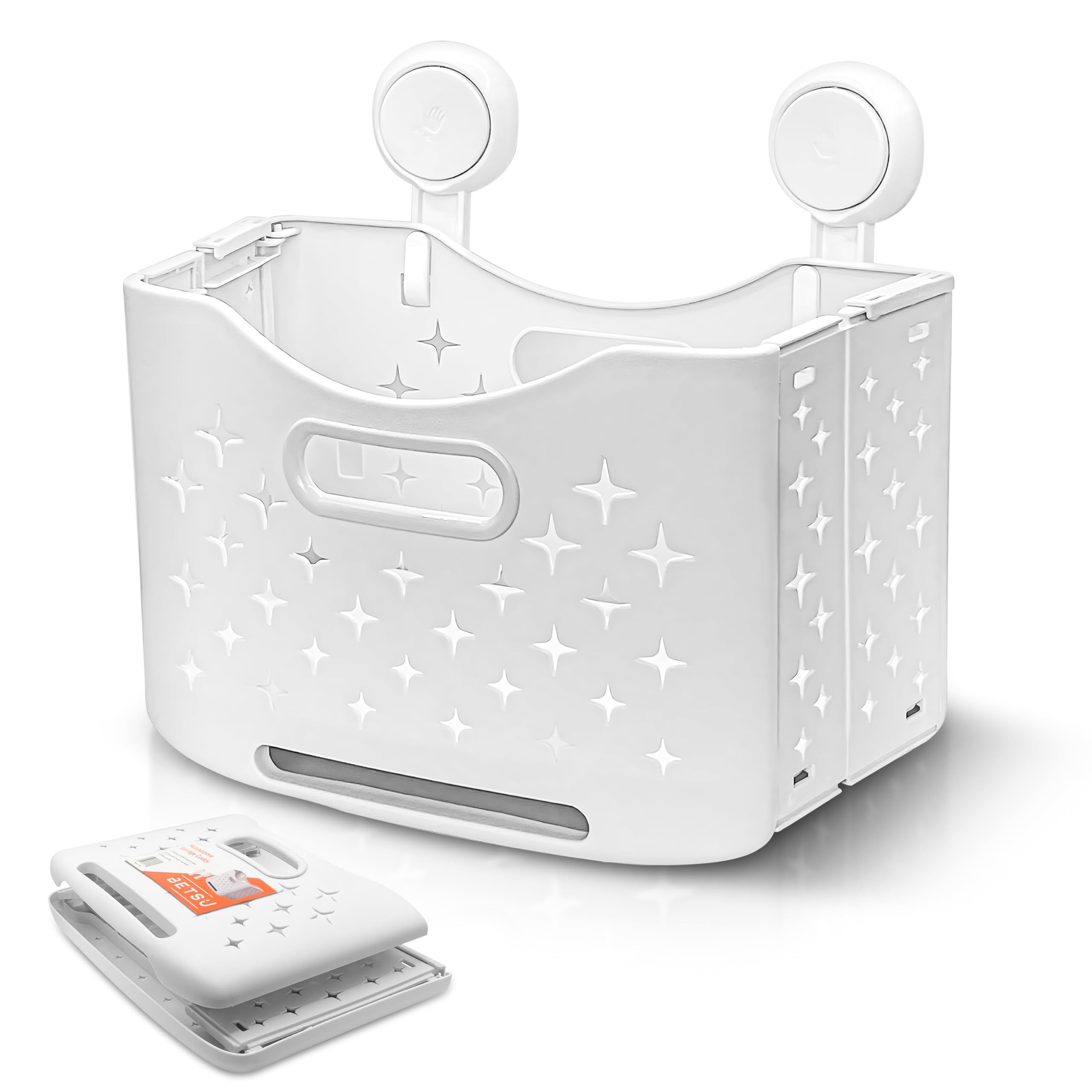 Amazon.com: Generic Multipurpose Foldable Storage Caddy with 2 Suction ...