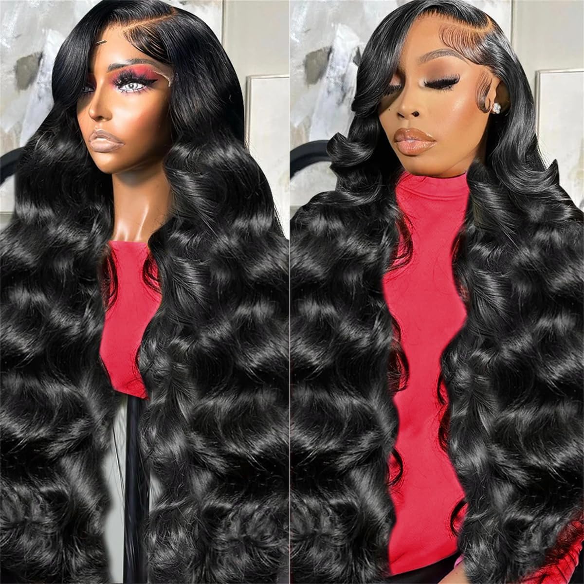 Amazon.com : ENRIANE HD Lace Front Wigs Human Hair Body Wave 13x6 Lace ...