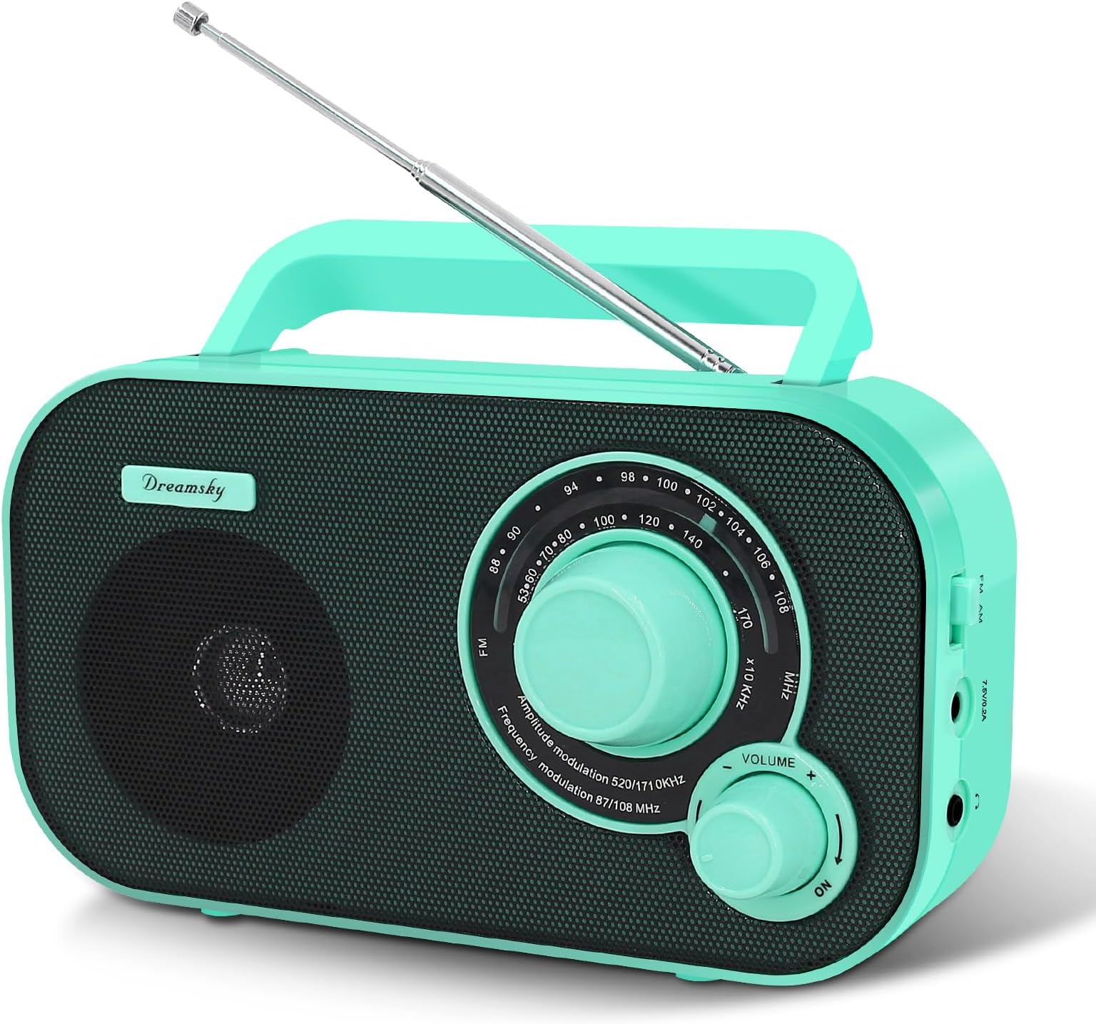 Amazon.com: LEOTEC AM FM Radio, Portable Bluetooth Radio, Plug in Wall ...