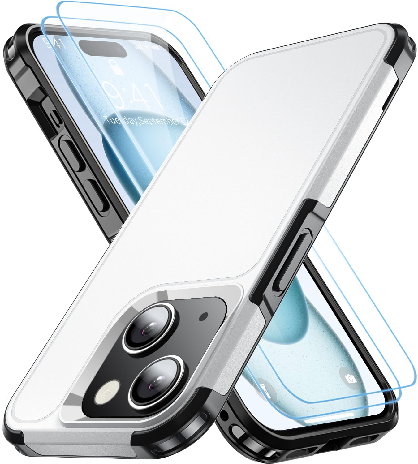 Amazon.com: AEDILYS Shockproof for iPhone 15 Case,[15 FT Military Grade ...