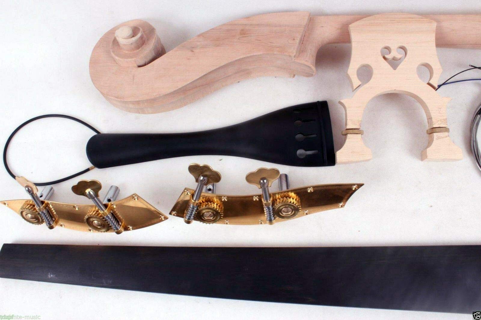 Snapklik.com : 3/4 Double Bass Kit - Upright Bass DIY Project - Ebony ...
