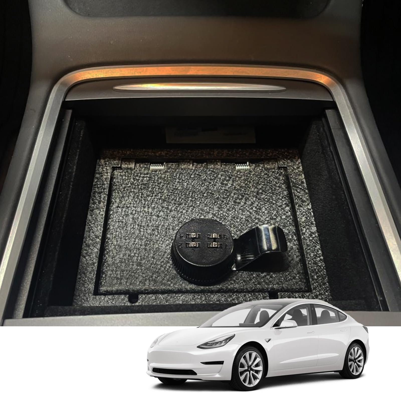 Amazon.com: WASAI Console Safe Gun Safe for Car, Premium in-Vehicle ...