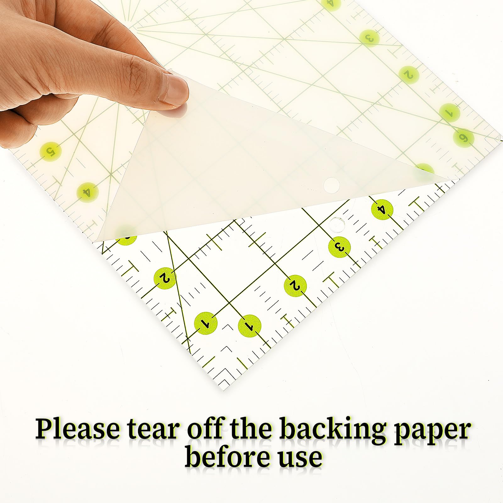 ZEYIYER Quilting Ruler, Sewing Ruler 16.5 X 30.5 cm Acrylic Quilters ...