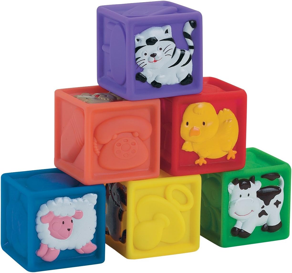 Amazon.com: Small World Toys IQ Baby - Squeeze-A-Lot Blocks : Toys & Games