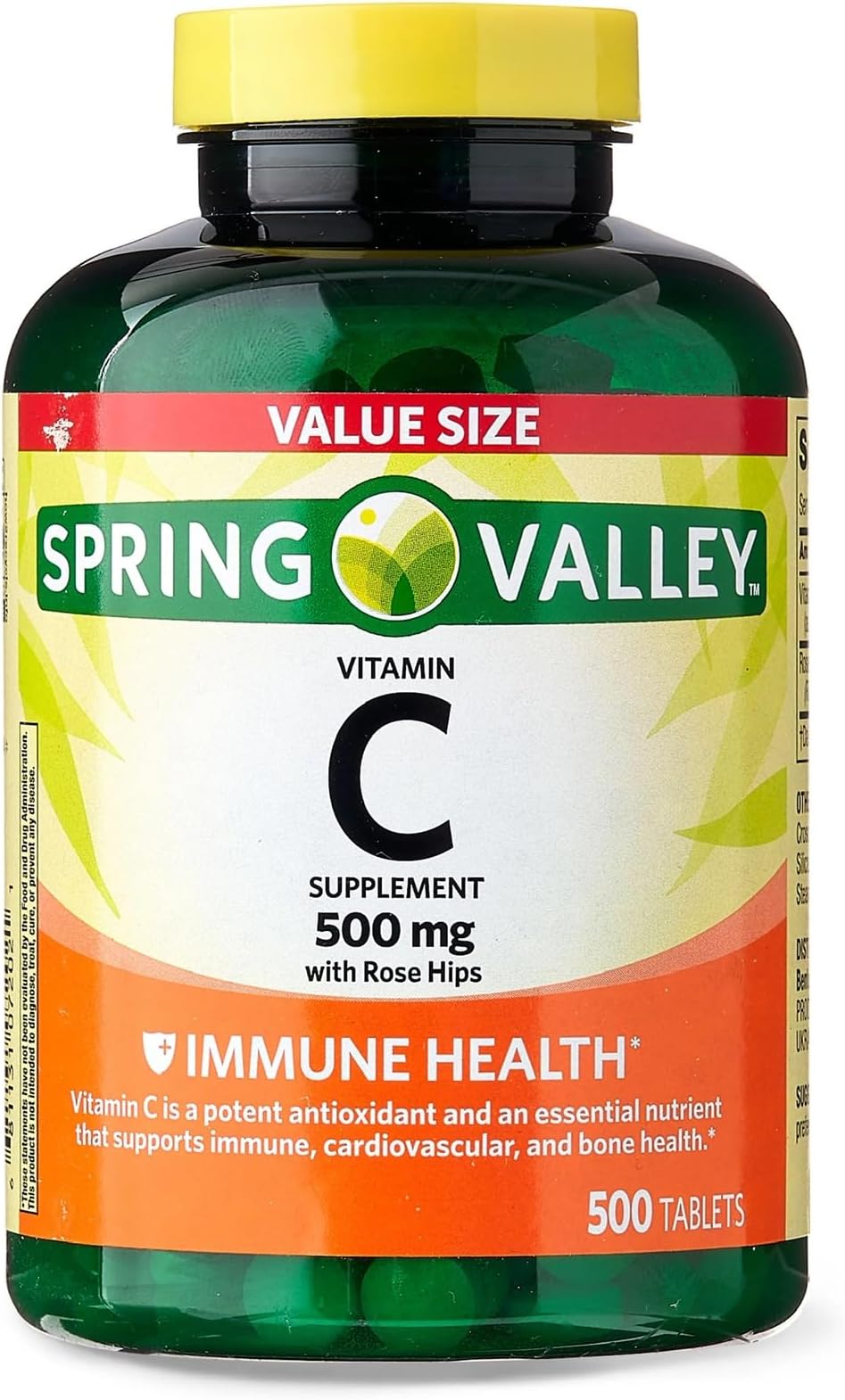 Amazon.com: Spring Valley Vitamin C Tablets with Rose Hips, 500 mg, 500 ...