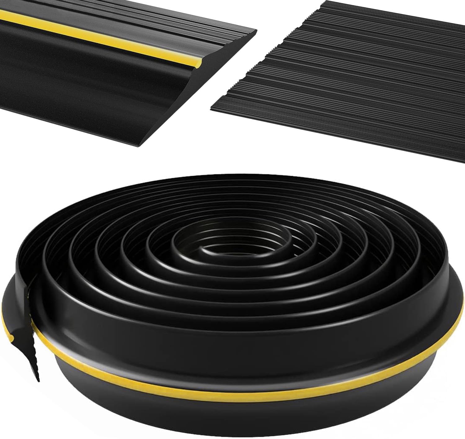 3m/10ft Garage Door Threshold Seal Strip Flexible PVC Rubber DIY Bottom ...