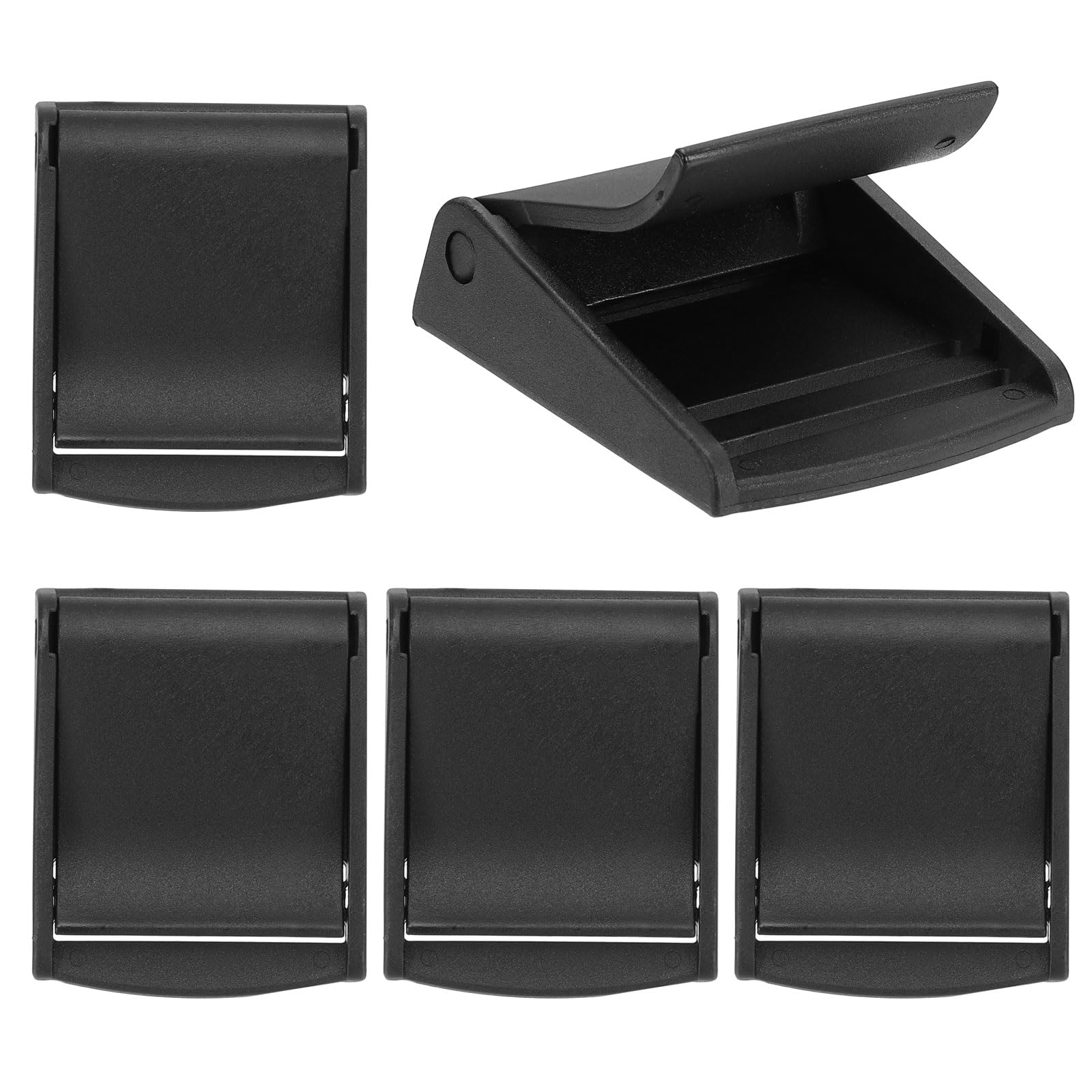 Amazon.com: PATIKIL Webbing Black Cam Buckle, Plastic Adjustable Toggle ...