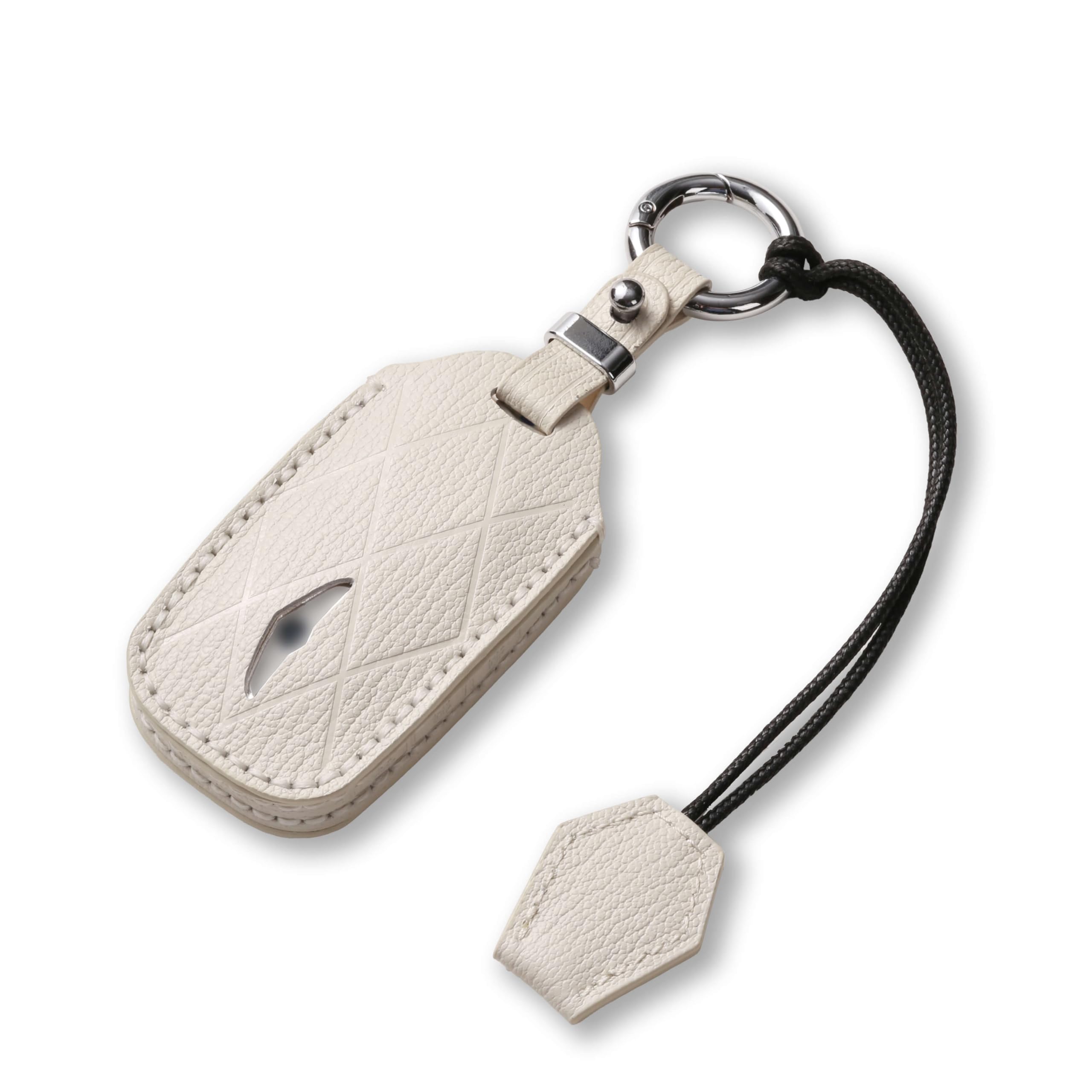 Key Fob Cover Jayanes Genuine Leather For Genesis G80 GV80 G70 - White ...