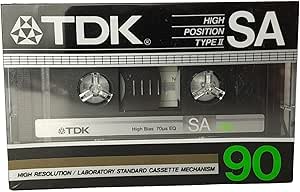 Amazon.com: TDK SA 90 minute Super High Resolution Type II Audio Cassette Tape : Electronics