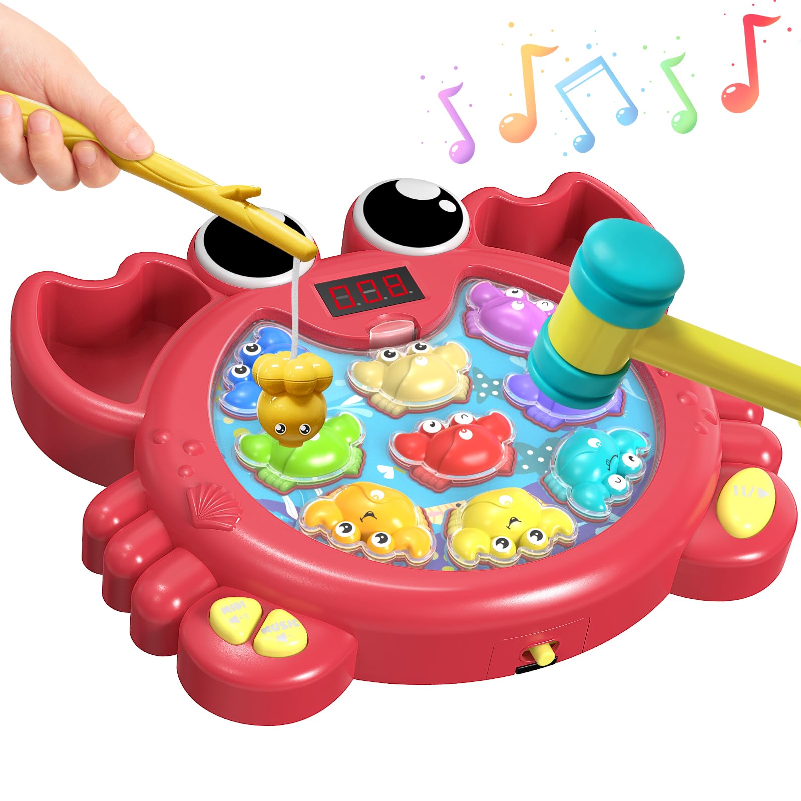 Toys for 2 3 4 5 Year Old Girls, Toddler Toys Age 2-4, Whack A Crab ...