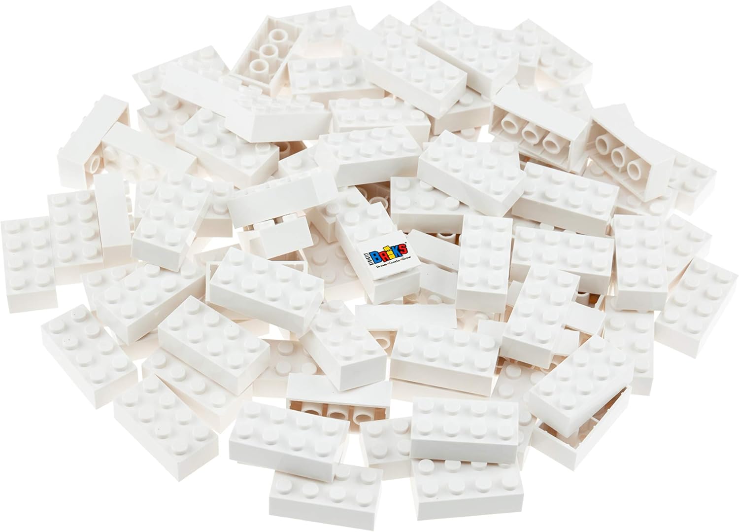 Strictly Briks Classic Bricks 96 Piece 2×4 White Building Brick ...