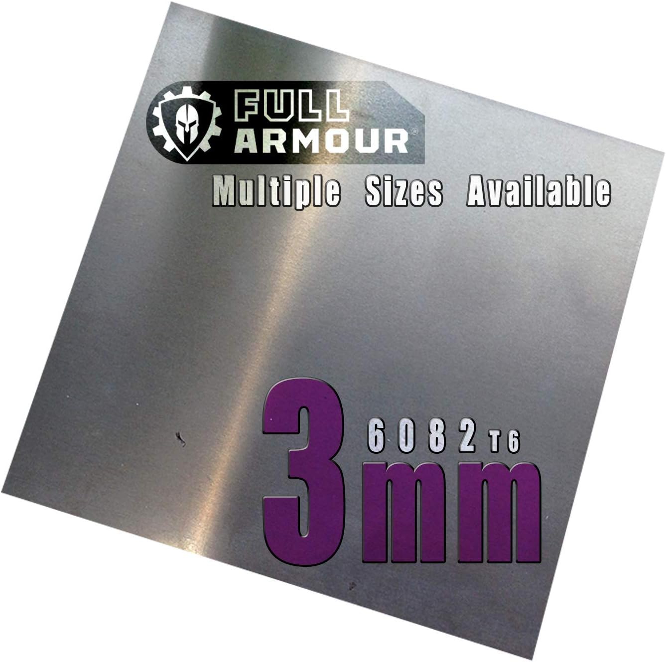 Full Armour 3mm Aluminium Sheet - 200mm x 200mm : Amazon.in: Home & Kitchen