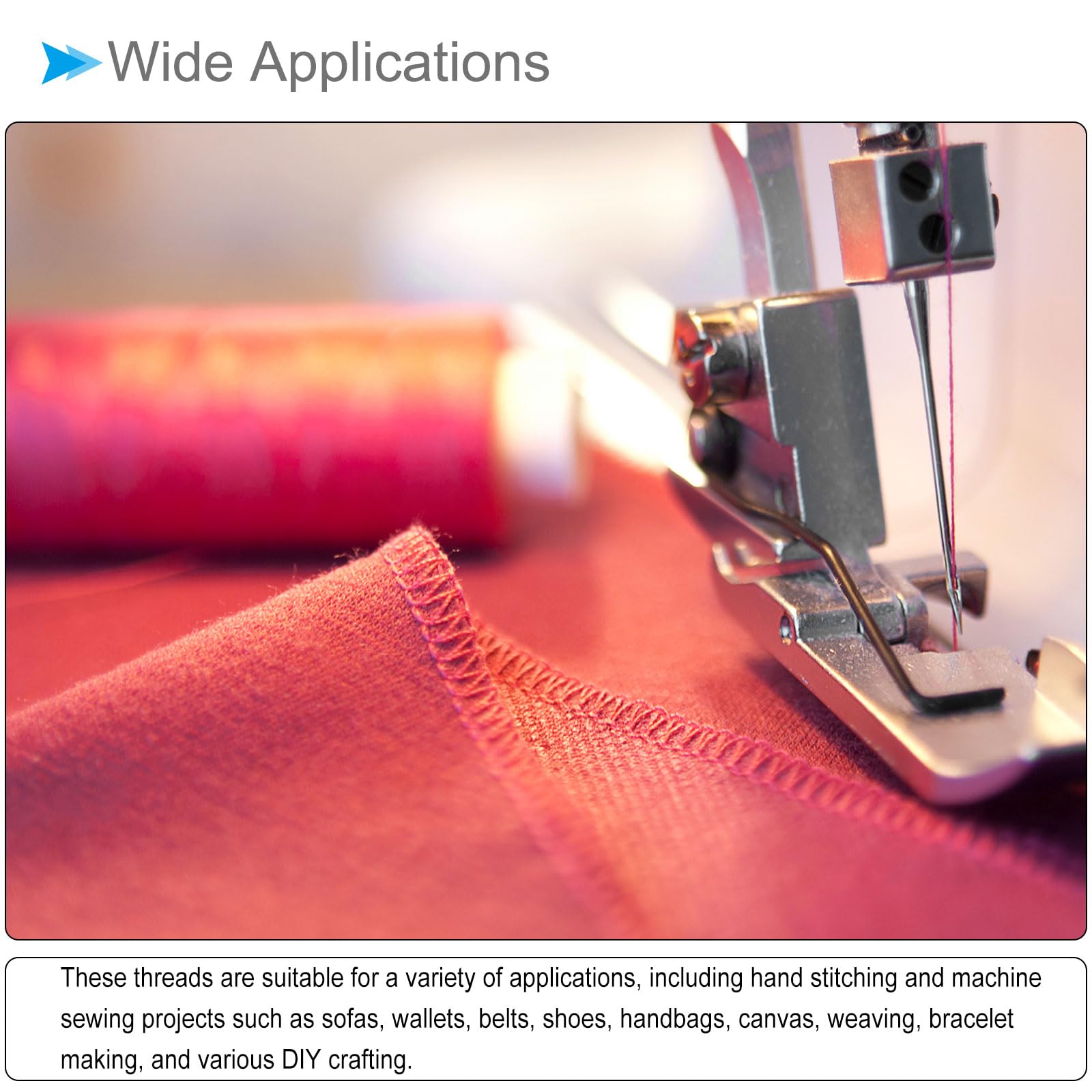 CoCud Bonded Sewing Thread, 1968 Yards 150D/0.25mm Polyester Upholstery ...