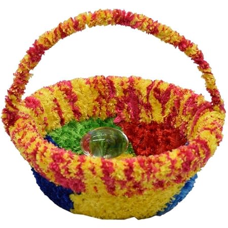 Buy Fokiya Navratras Special Beautiful Woollen Decorative Flower Basket ...