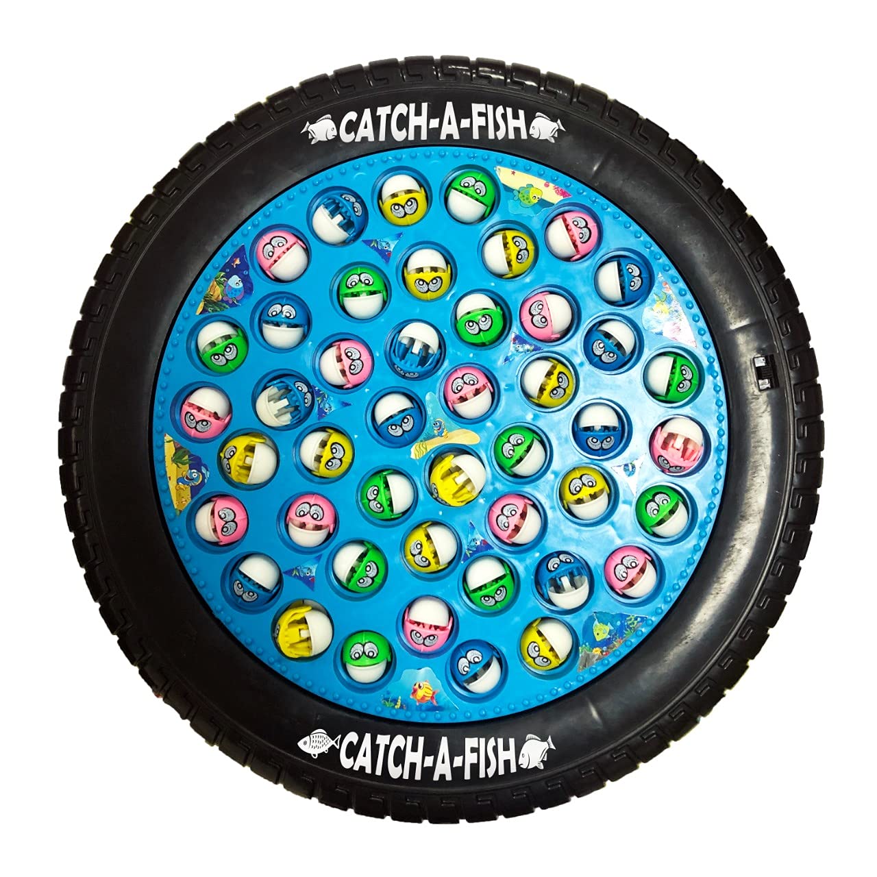 Buy TOYSNMORE Black Colour 45 Fishes Big Round Pond Fish-Catching Game ...