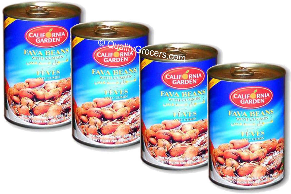 Amazon.com : California Garden Fava Beans with Cumin 450g (4 cans ...