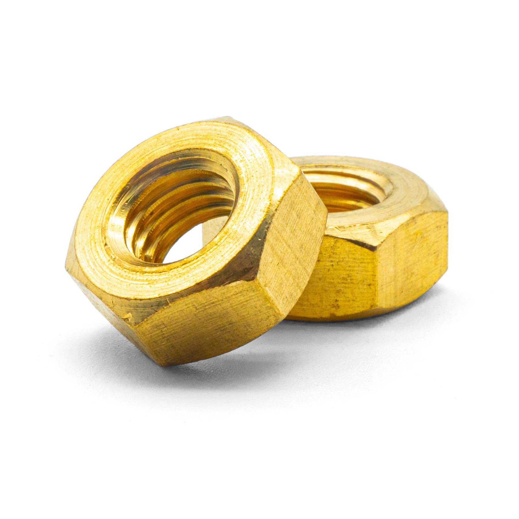 M2 Screw Solid Brass Full Hex Nuts – Metric Sizes M2 To M20 For Bolts ...