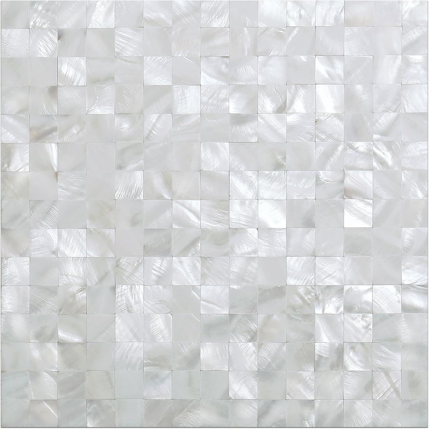 Tilingview 5-Pack Mother of Pearl Mosaic Tile for Backsplash, Seamless ...