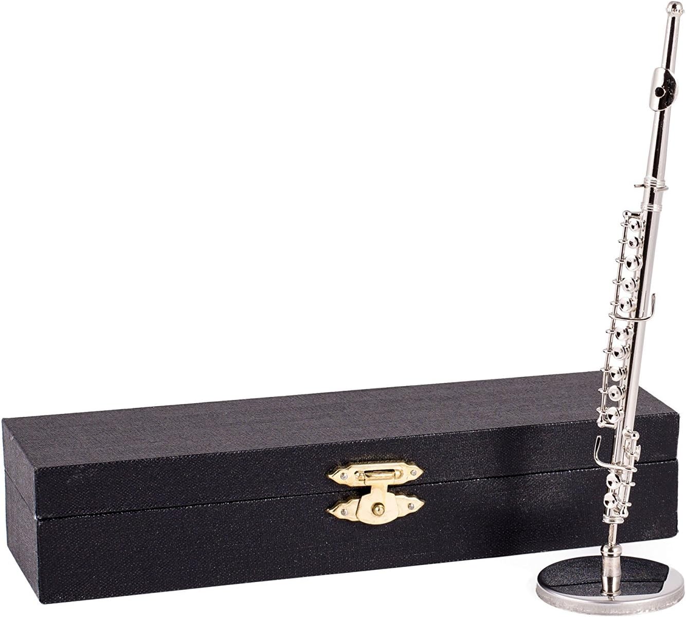 Amazon.com: Broadway Gift Decorative Miniature Silver Flute Music ...