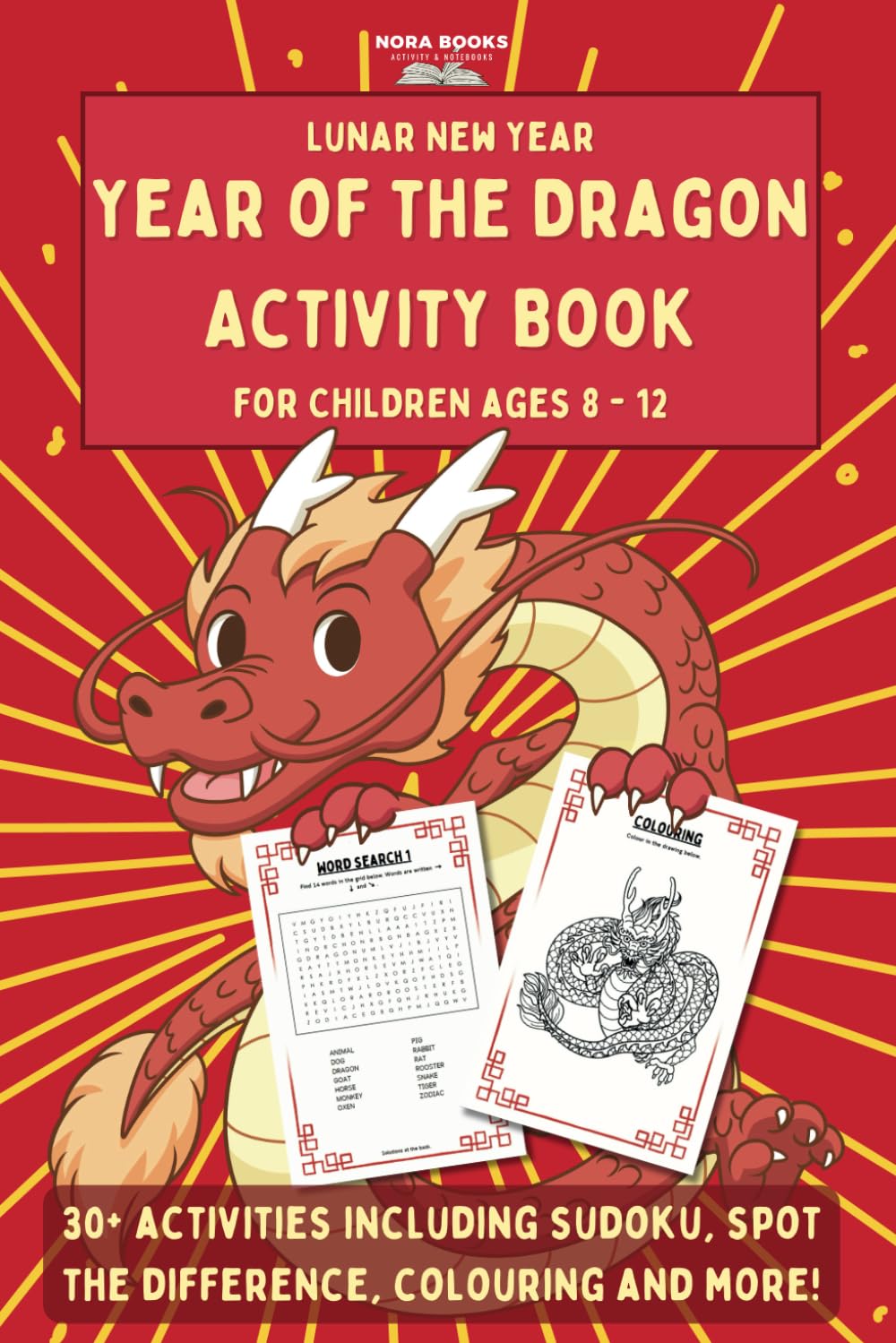 Year of the Dragon Activity Book: Lunar New Year for Children Ages 8 ...