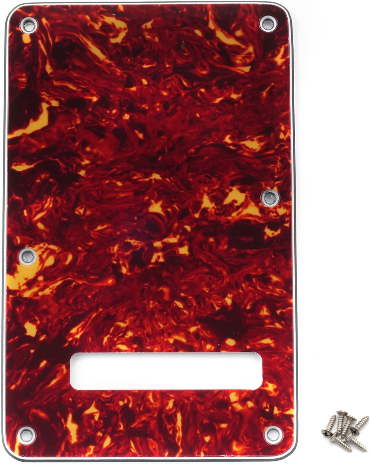 Amazon.com: Musiclily 6 Hole Strat Back Plate Tremolo Cavity Cover ...