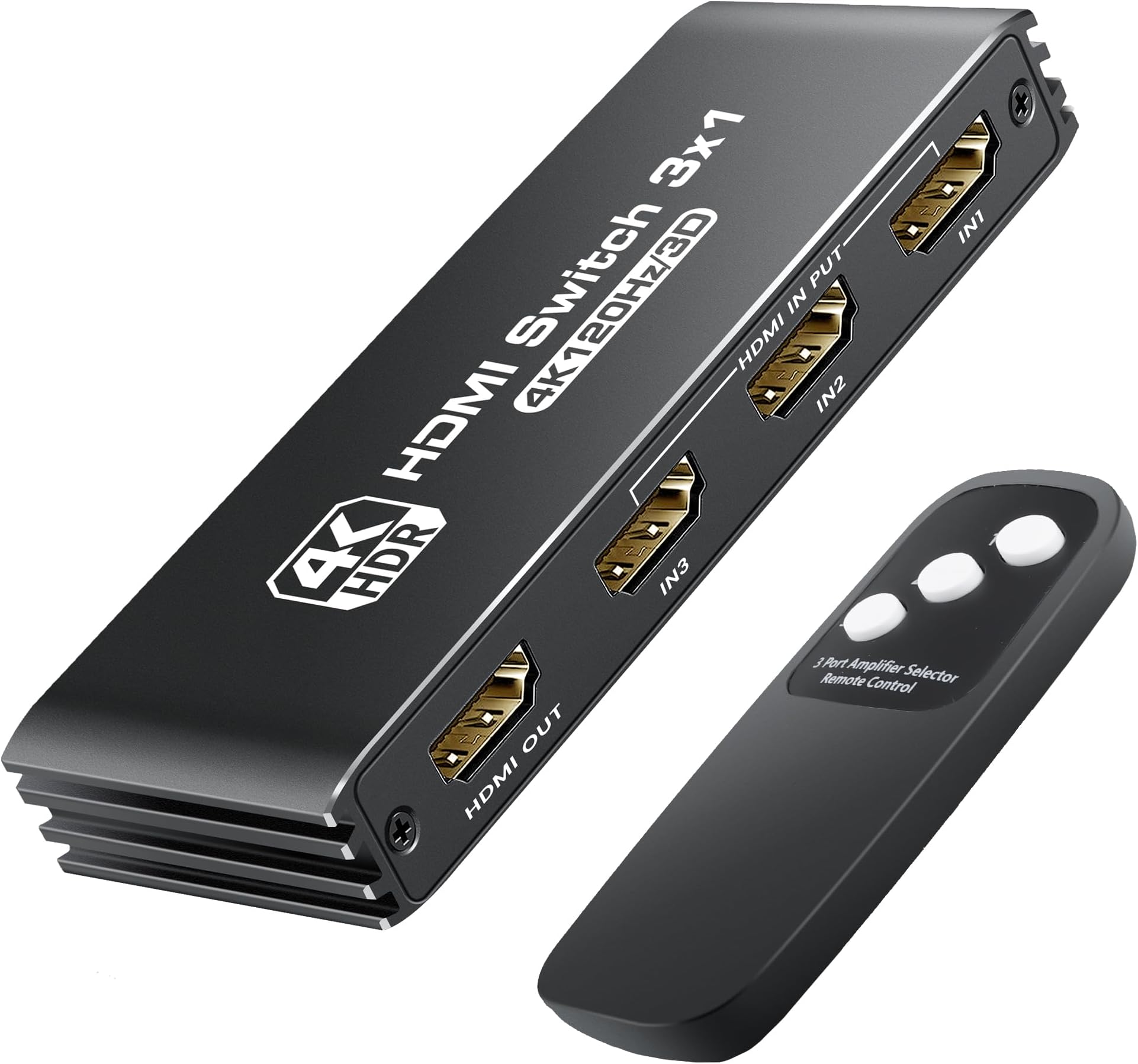 Amazon.com: NEWCARE 3 Ports HDMI 2.1 Switch Box 4K@120Hz, HDMI 2.1 ...