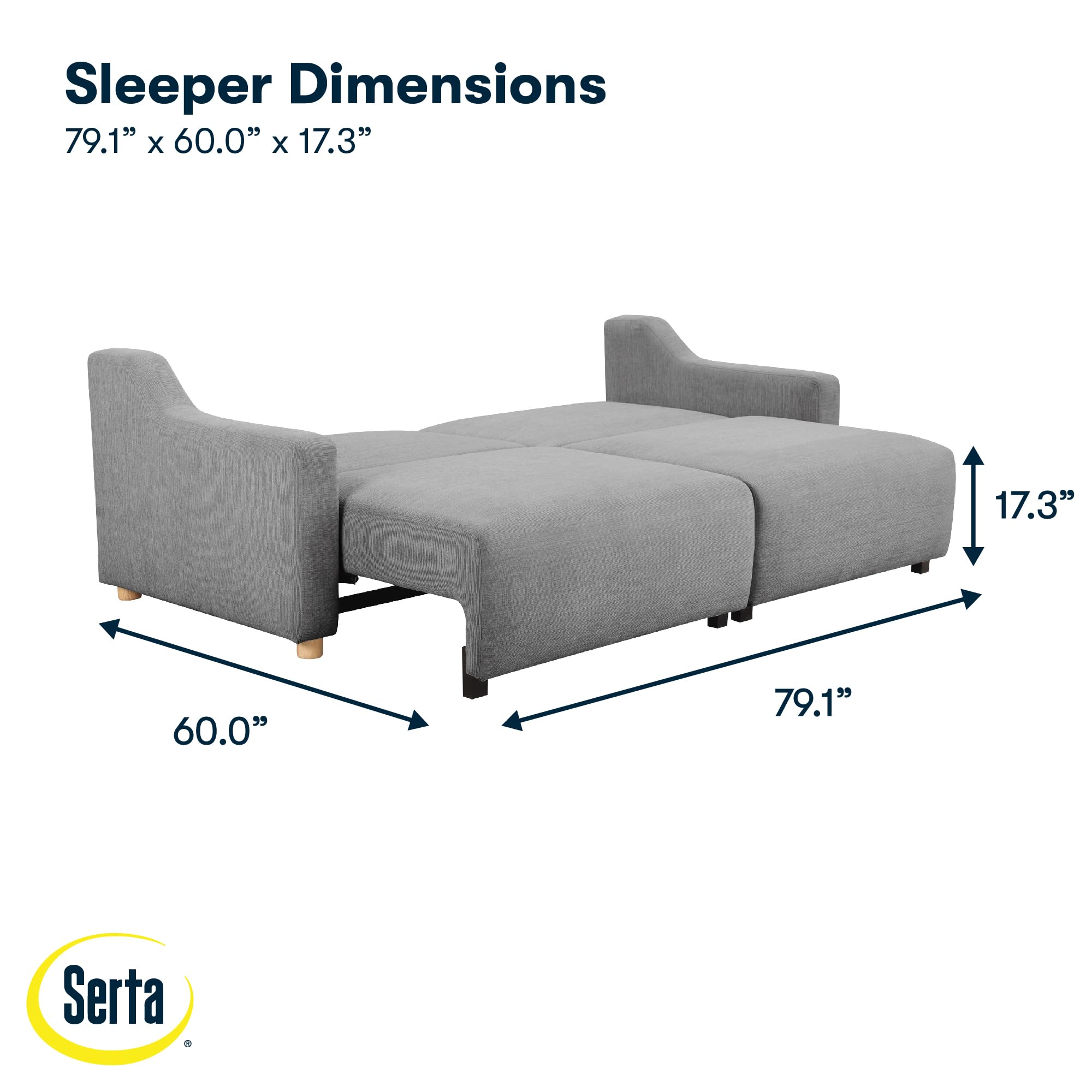 Serta Glendale Convertible Sofa