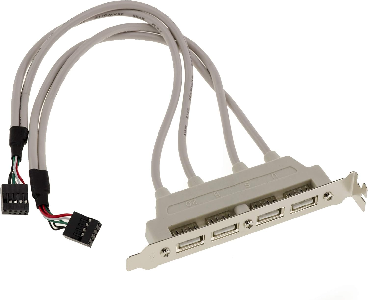 Kalea Informatique USB 2.0 Bracket 4 Ports Type A for Internal ...