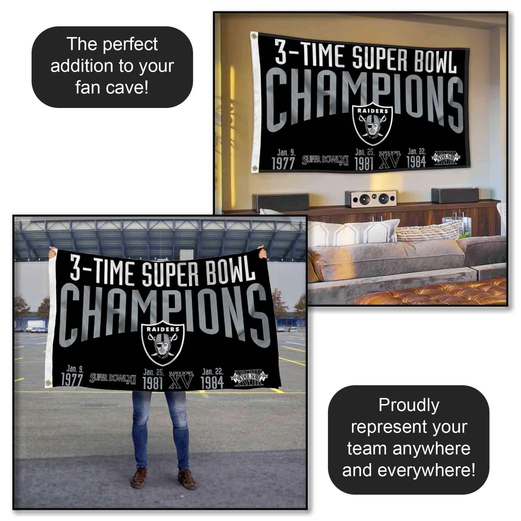 Raiders Championship Banners