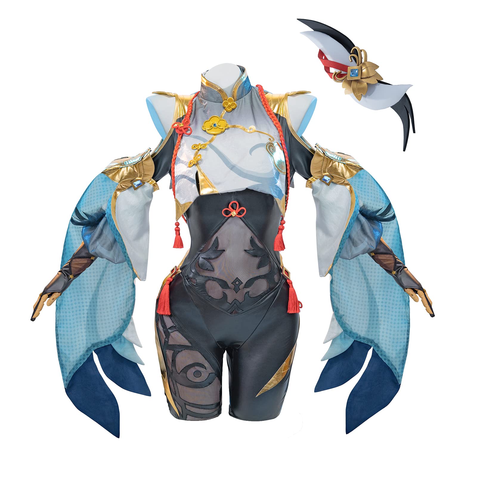 LTAKK Genshin Impact Cosplay Costume Women Anime Outfit X-Small Shenhe ...