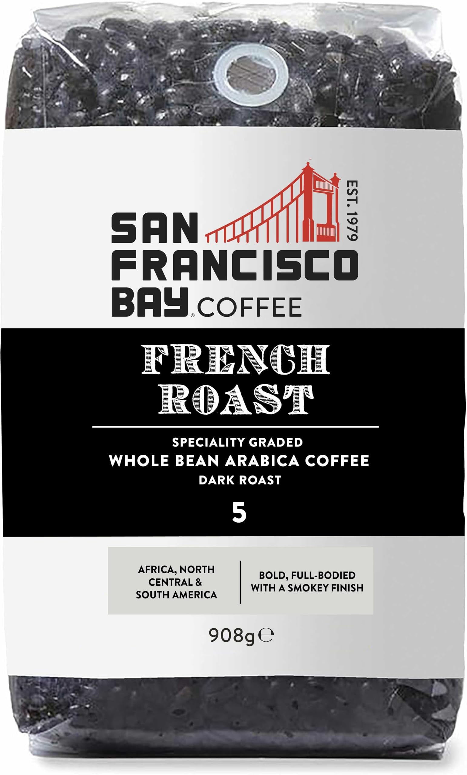 Amazon.com : San Francisco Bay Coffee - Dark Roast Whole Bean Coffee ...