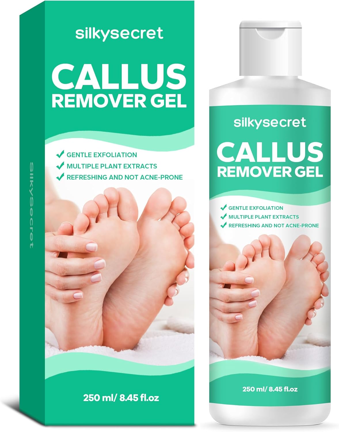 Amazon.com: SilkySecret Callus Remover Gel for Feet (8.45 fl.oz ...