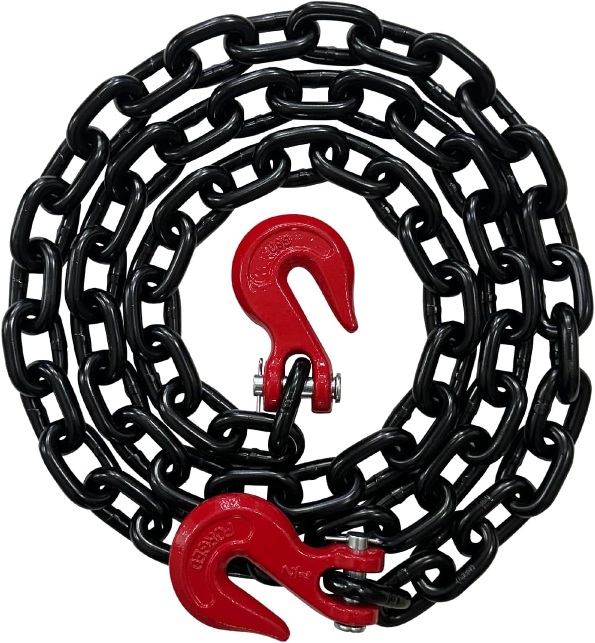 Amazon.com: Grade 80 Log Chain 5/16'' X 14 Ft with Tow Chain with Grab ...