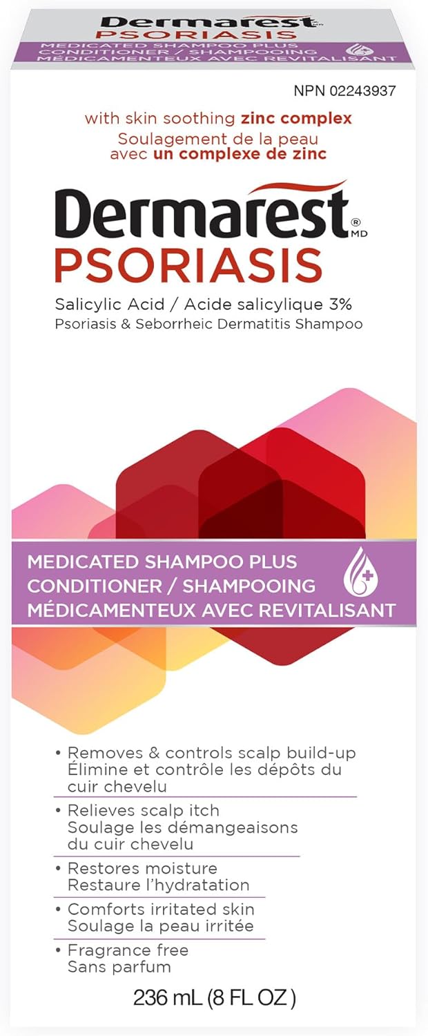Dermarest Medicated Shampoo - 236ml - Helps Stop Scalp Itch, Fragrance ...