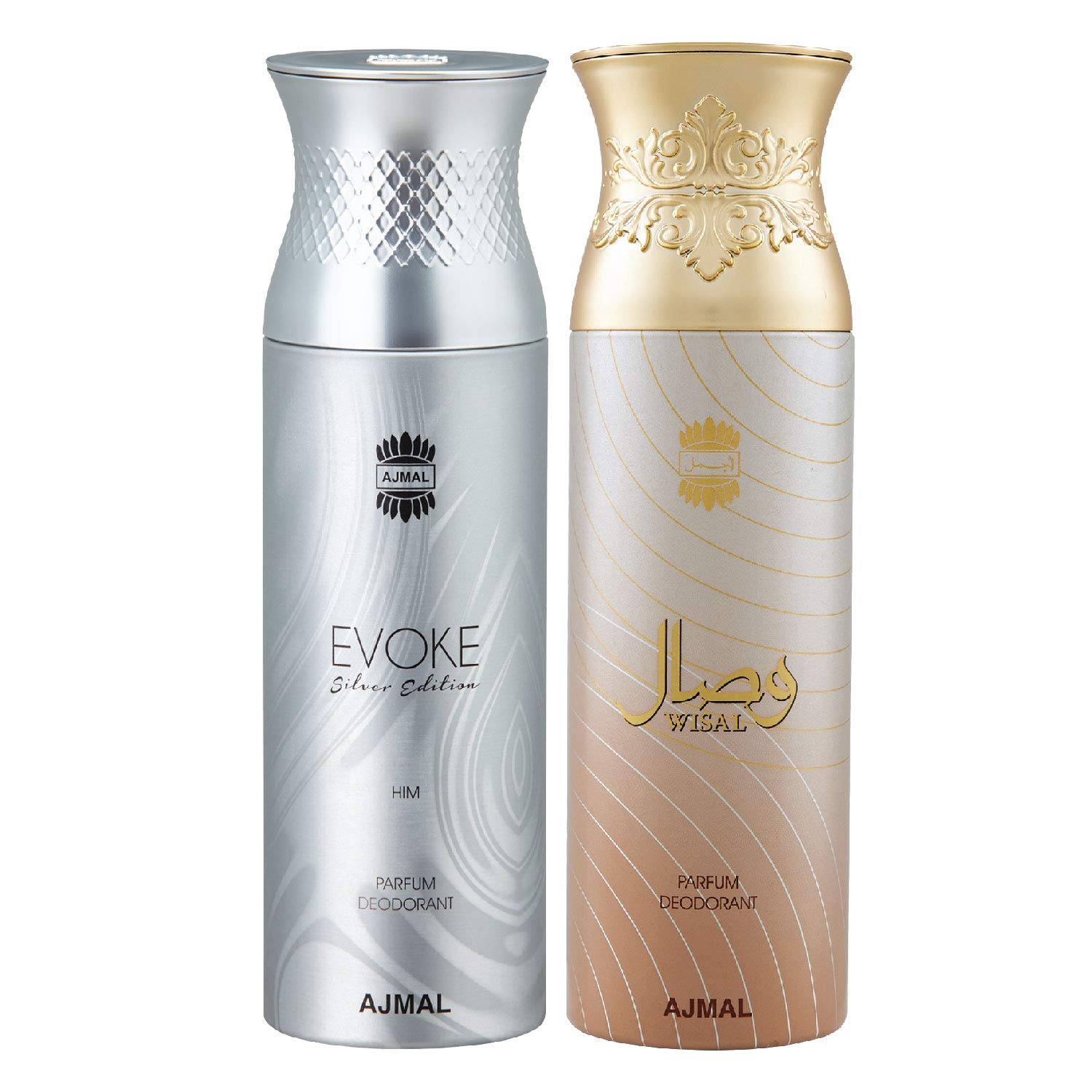 Ajmal Evoke & Wisal Deodorant Spray Gift For Men & Women (200 ml, Pack ...