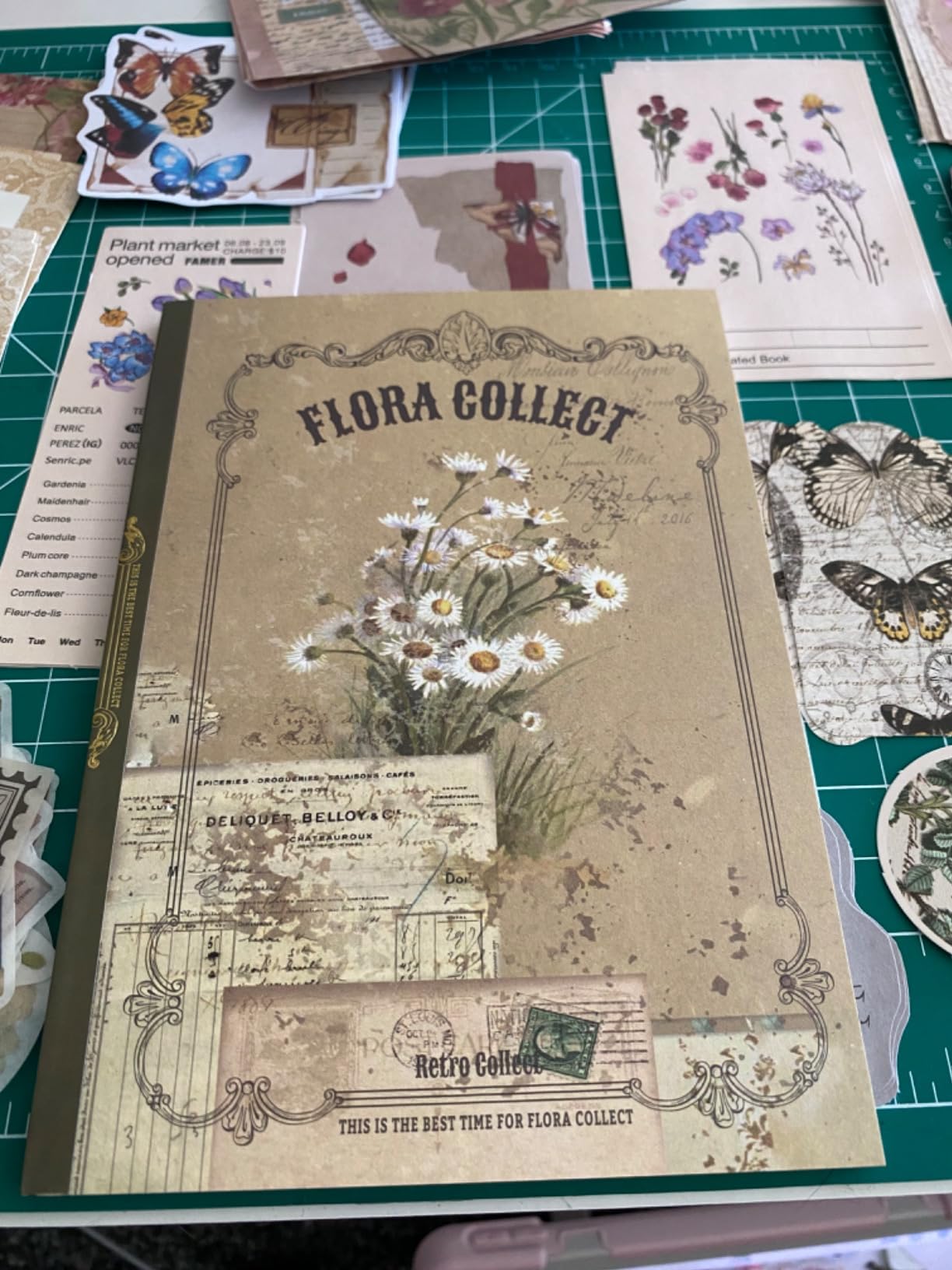 $3/mo - Finance Vintage Scrapbook Kit for Beginners, Scrapbooking ...