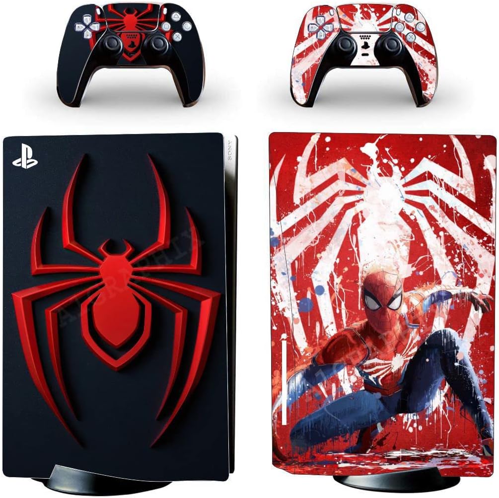 Khushi Decor Spider Man 2 UV 3M Vinyl Sticker Decals for PlayStation 5 ...