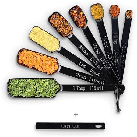Amazon.com: Measuring Spoons 5pc - Black - Hearth & Hand with Magnolia ...