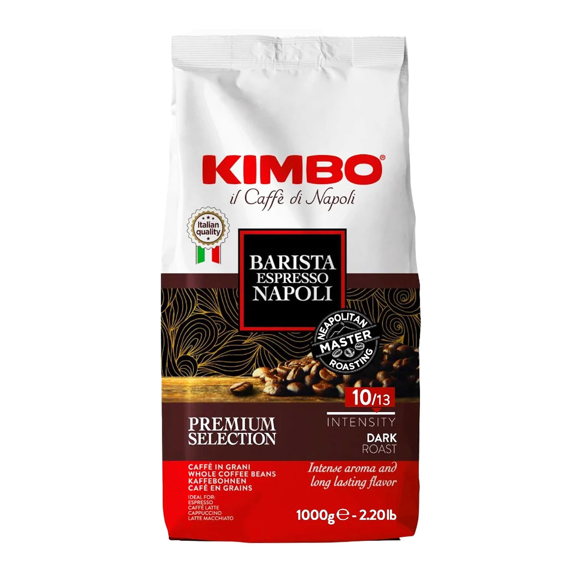 Amazon.com : Kimbo Espresso Napoli | Whole Bean | Dark Roast | 2.2 Lbs ...