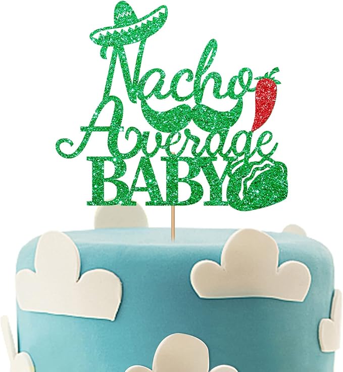Amazon.com: Nocho Average Baby Cake Topper, Mexican Themed Gender ...
