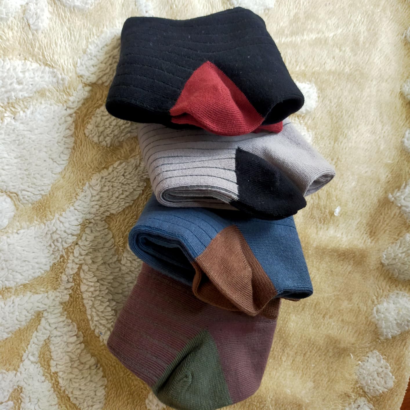 Amazon | [DAMILY] 靴下 メンズ 夏 25-27cm スポーツソックス 通気 くつした メンズ おしゃれ 男性用靴下 ビジネスソックス 綿 紳士靴下 クルー丈 5足セット 薄手 ...