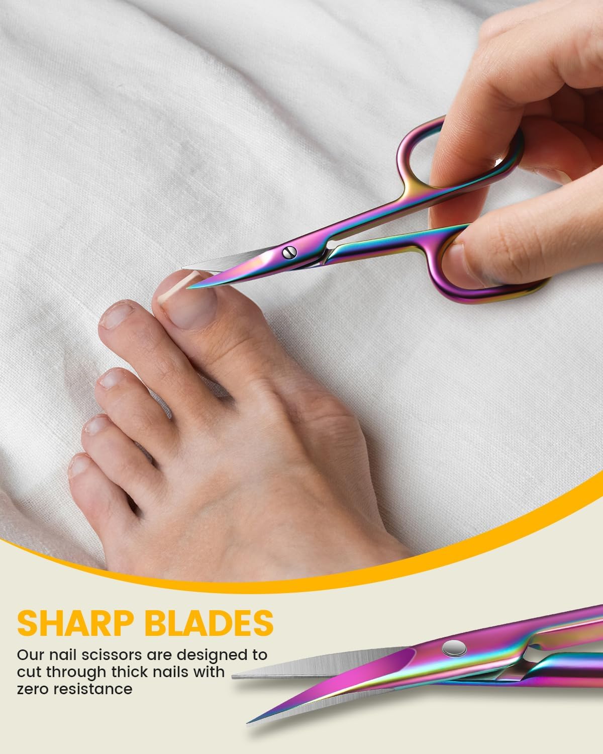 BEZOX Curved Nail Scissors – Fingernail Toenail Thailand | Ubuy