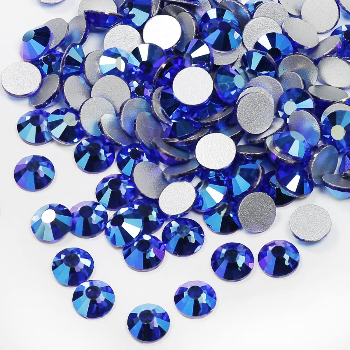 Amazon.com: Yantuo Dark Blue Crystal AB Rhinestones Non Hotfix，1440 Pcs ...