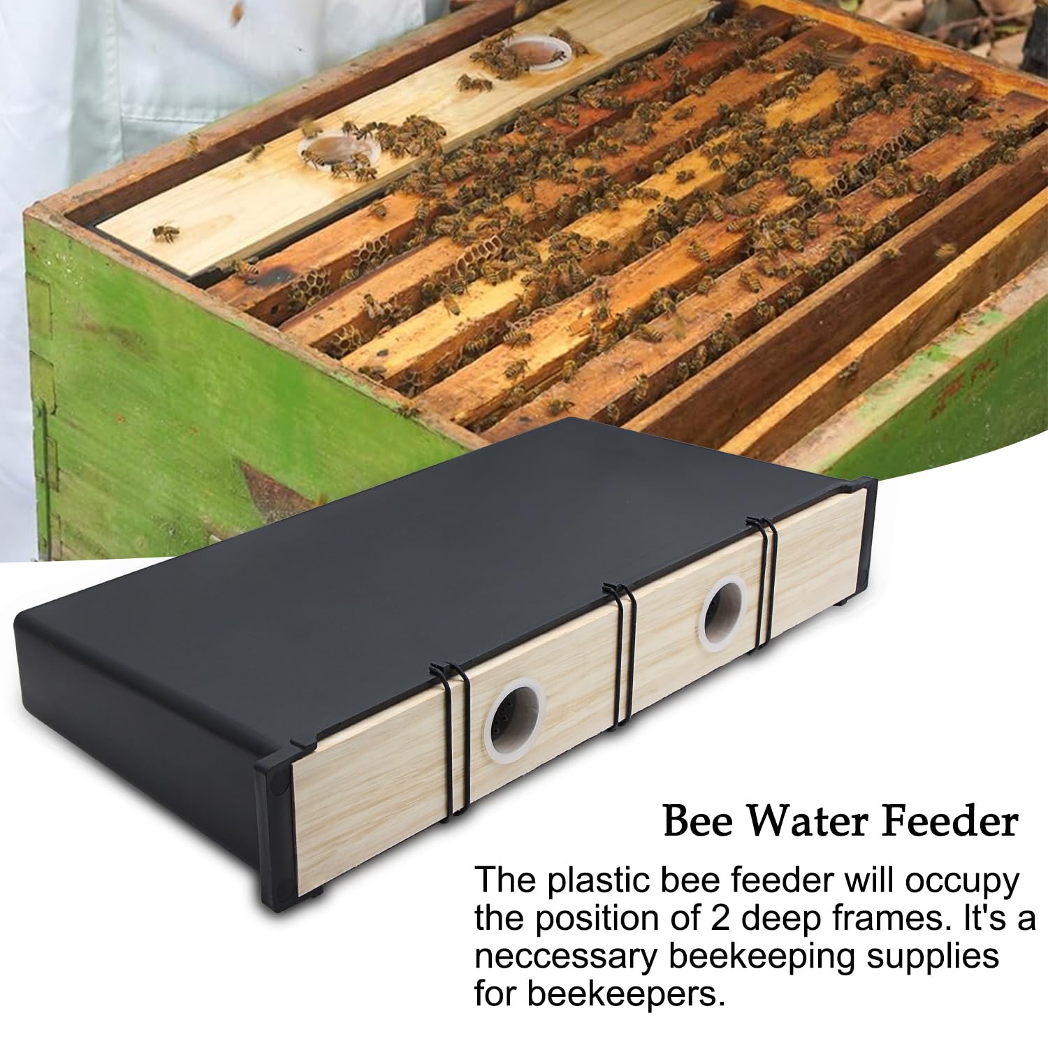 Snapklik.com : 6L Bee Hive Feeder, Honey Bee Feeder Plastic Deep Frame ...