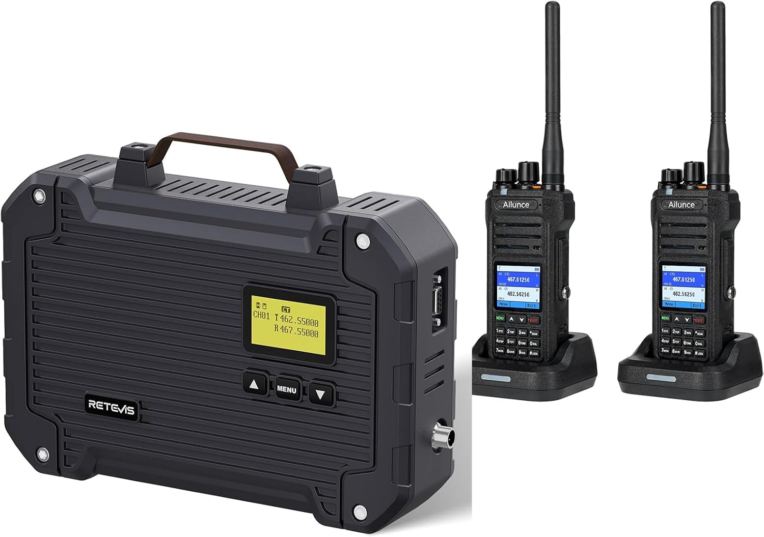 Amazon.com: Retevis RT97L Up to 25W GMRS Repeater Set with HA1G GMRS ...