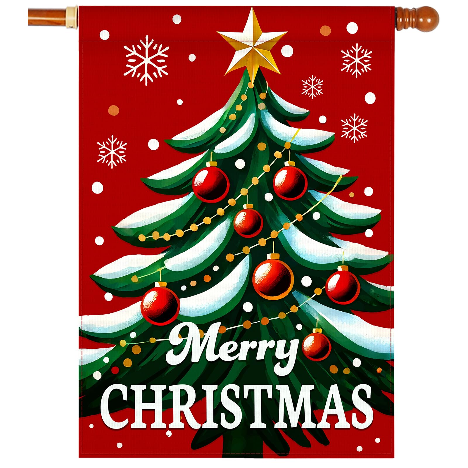 Amazon.com : Christmas Flags for Outside 28x40 Large Christmas House ...