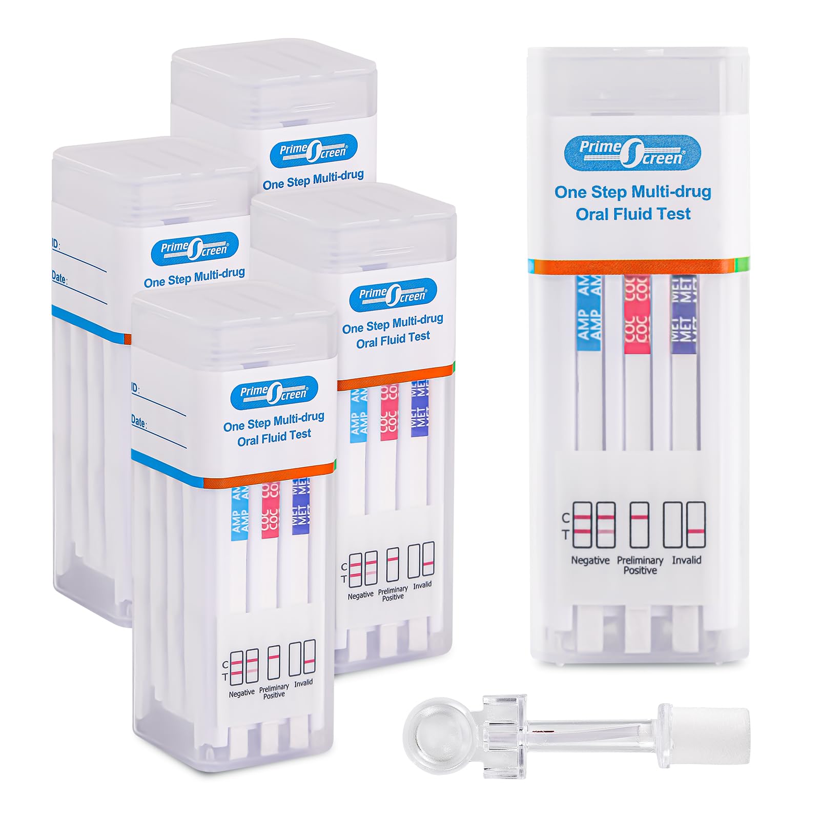 PrimeScreen Drug Testing Kits 7 in 1 Saliva Drug Test Oral Fluid ...