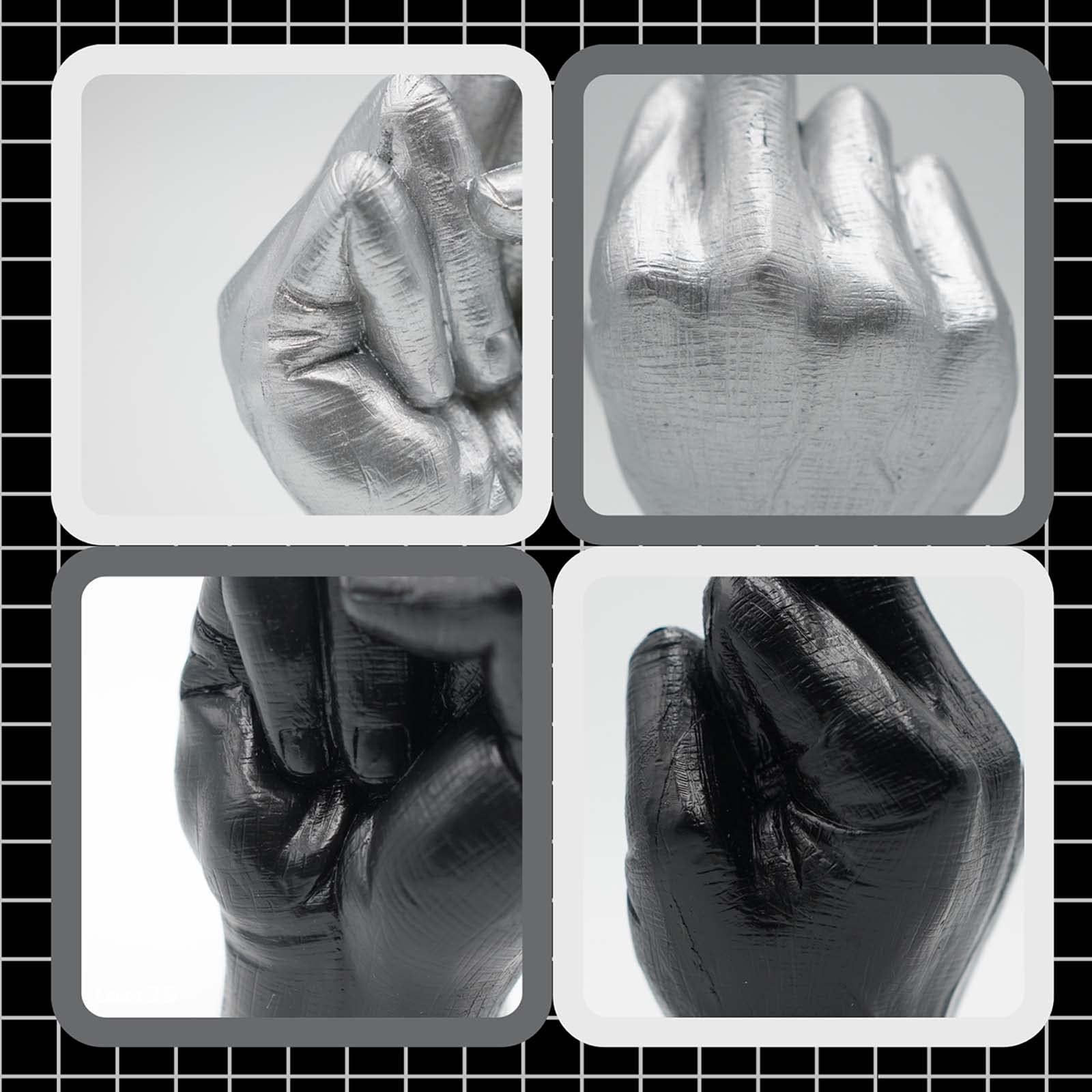 Snapklik.com : FEIYU BUY Hand Gesture Desk Statues Polyresin Finger ...