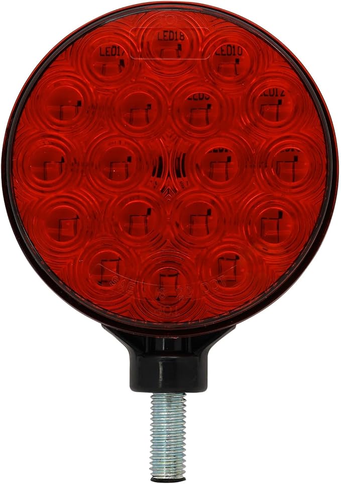 Amazon.com: DUNTUO 4" Round Dual-Face Red and Amber Lens 12V Turn ...